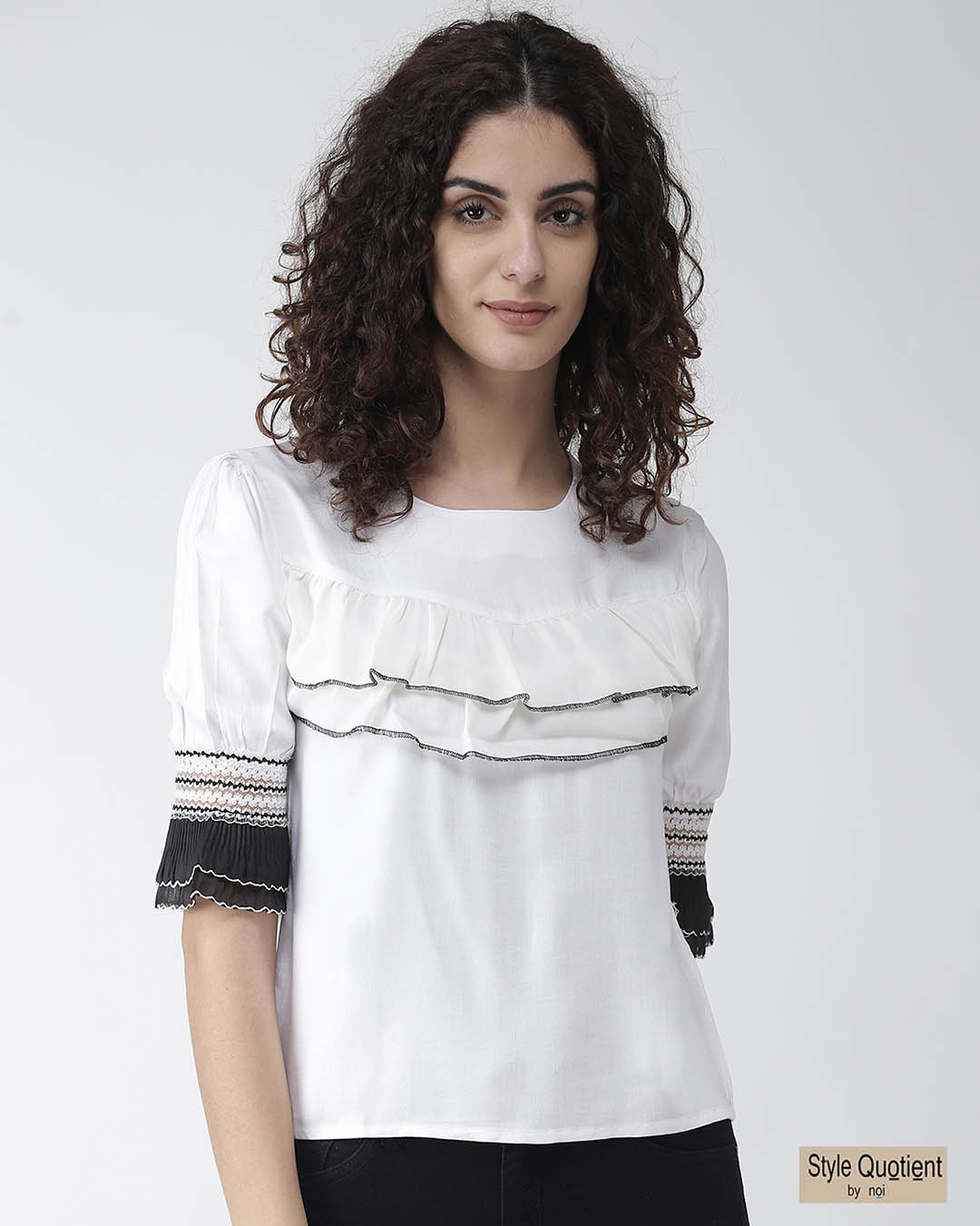 Buy Women's White Solid Top Online at Bewakoof