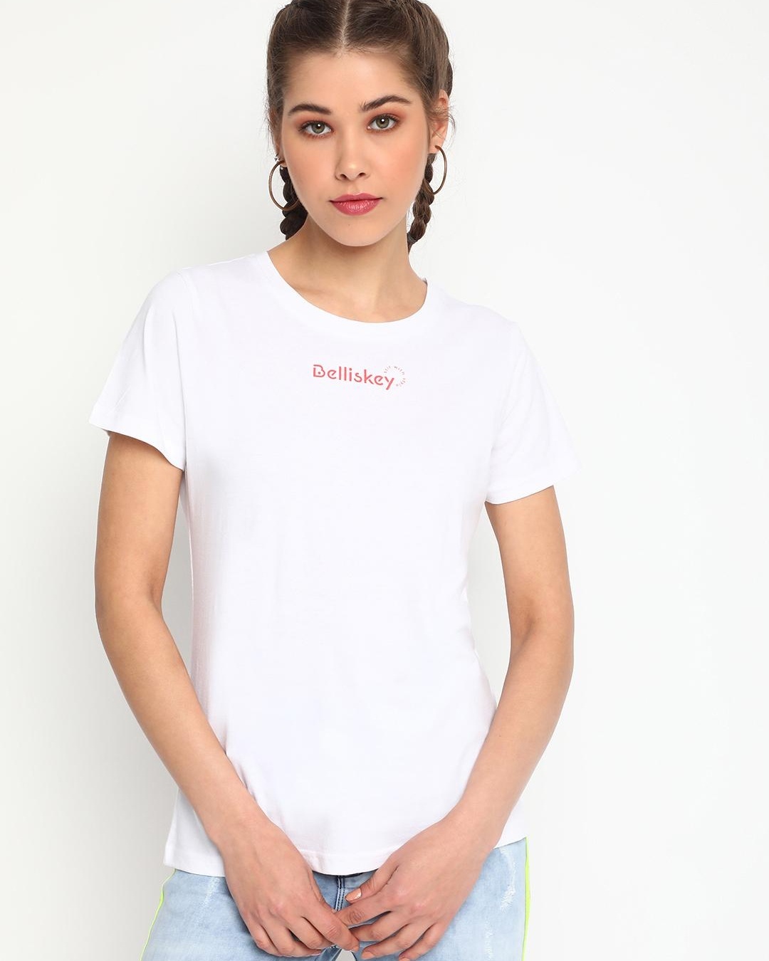 Buy Women's White Typography T-shirt Online at Bewakoof