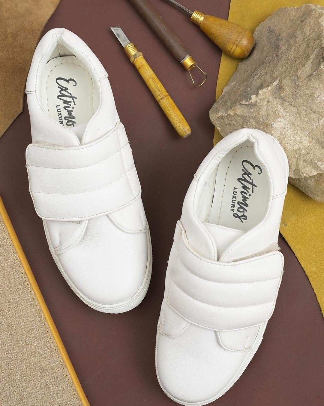 Buy Womens White Velcro Casual Shoes Online In India At Bewakoof