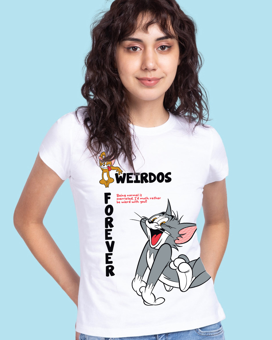 Buy Women's White Weirdos 4Evr Graphic Printed T-shirt Online at Bewakoof