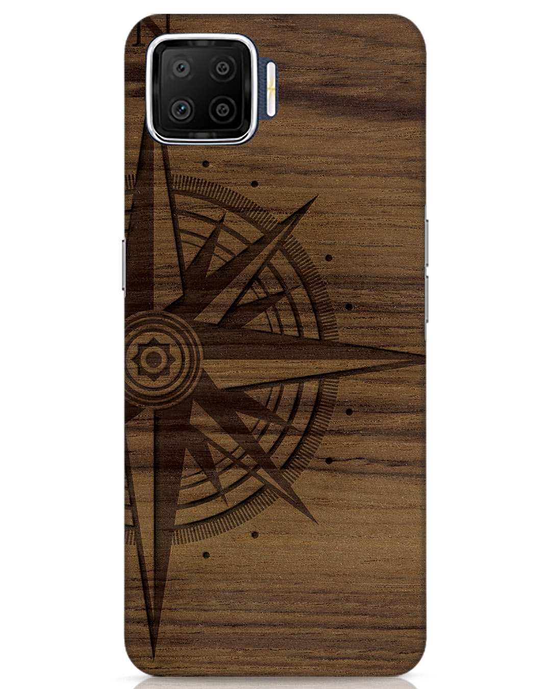 Buy Wood Compass Oppo F17 Mobile Covers Online in India at Bewakoof