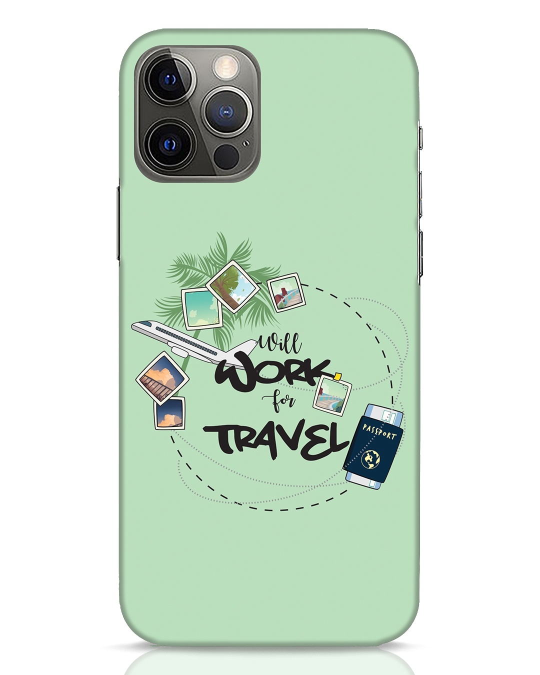 Buy Work For Travel Designer Hard Cover for Apple iPhone 12 Pro Max ...
