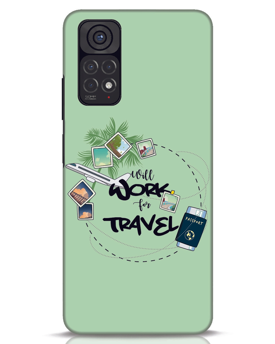 Buy Work For Travel Designer Hard Cover for Redmi Note 11 Online in ...