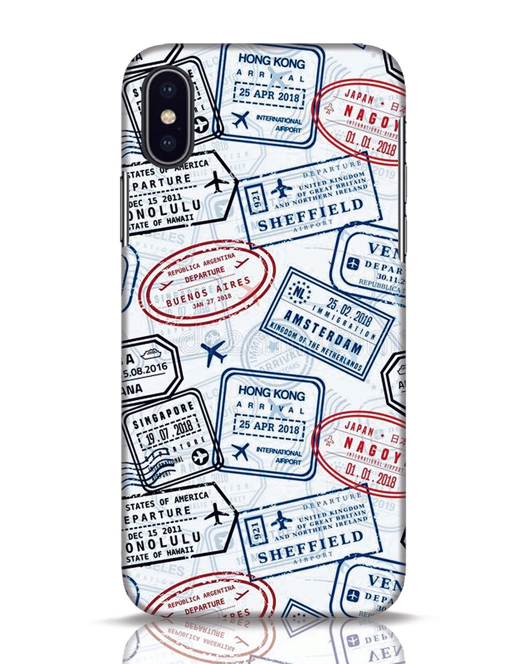 Buy World Tour Designer Hard Cover for Apple iPhone X Online in India ...