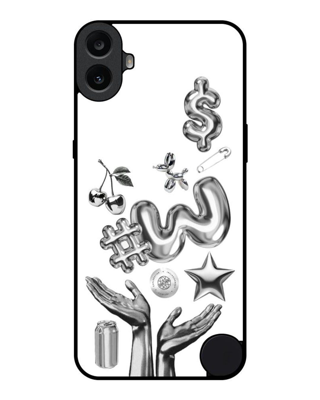 Buy Y2K Chrome Premium Glass Cover for Nothing CMF Phone 1 Online in ...