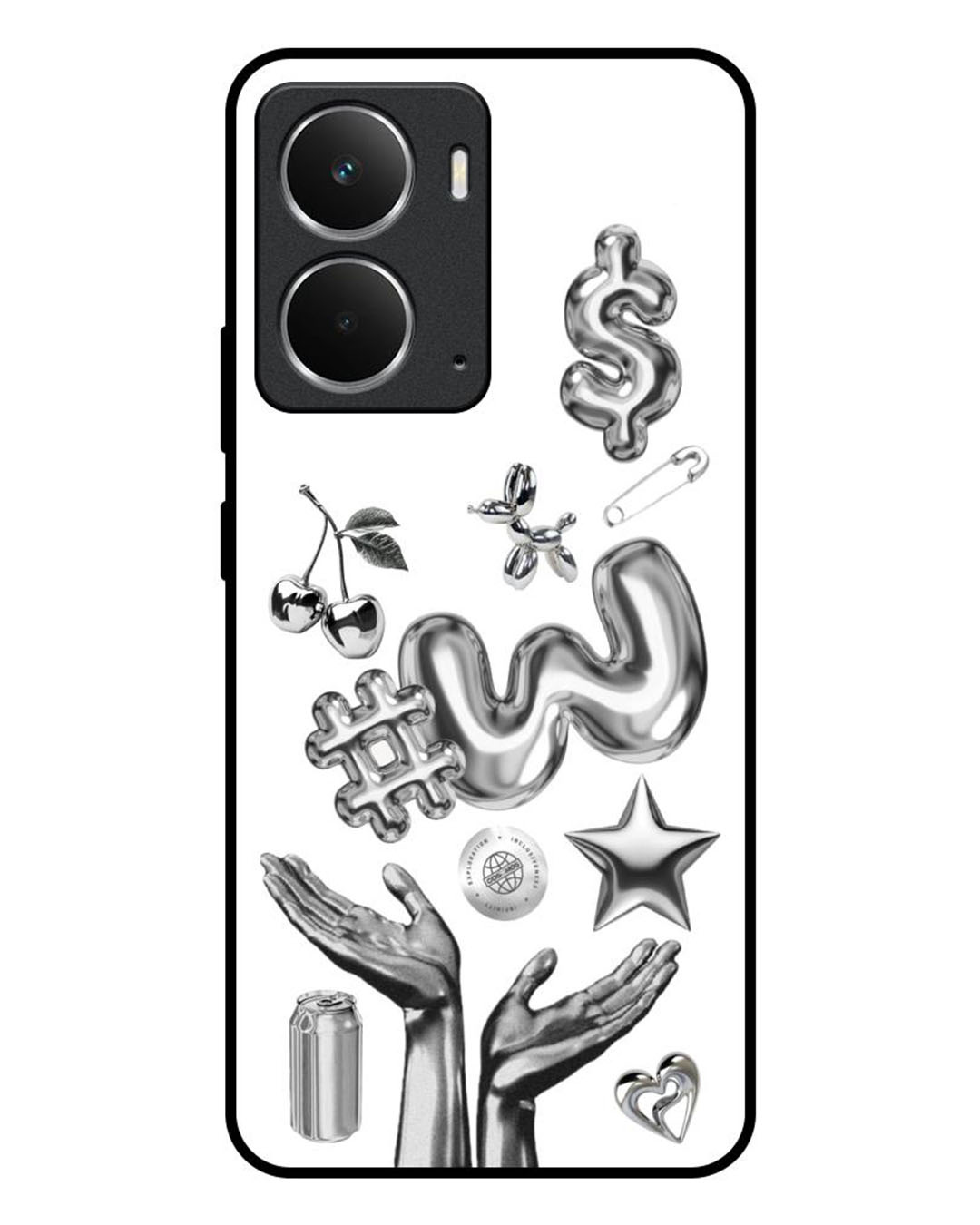 Buy Y2K Chrome Premium Glass Cover for Realme P3 5G Online in India at ...