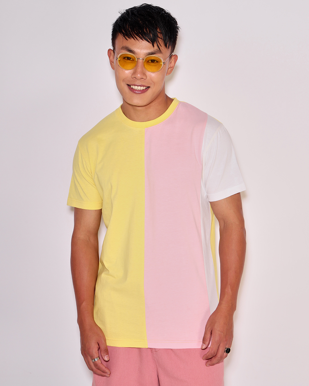 Buy Mens Yellowtail Color Block T Shirt Online At Bewakoof