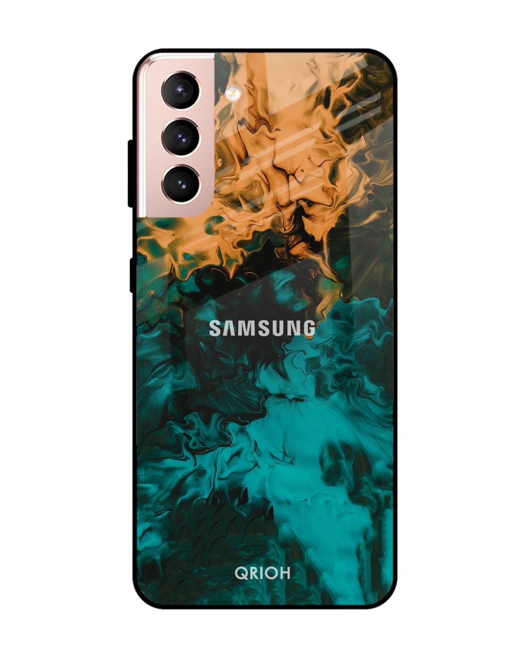 Buy Zig-Zag Printed Premium Glass Cover For S21(Impact Resistant, Matte ...