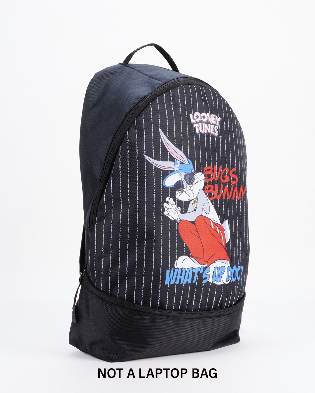Buy Unisex Black Bad Bunny Bugs Graphic Printed Small Backpacks Online ...