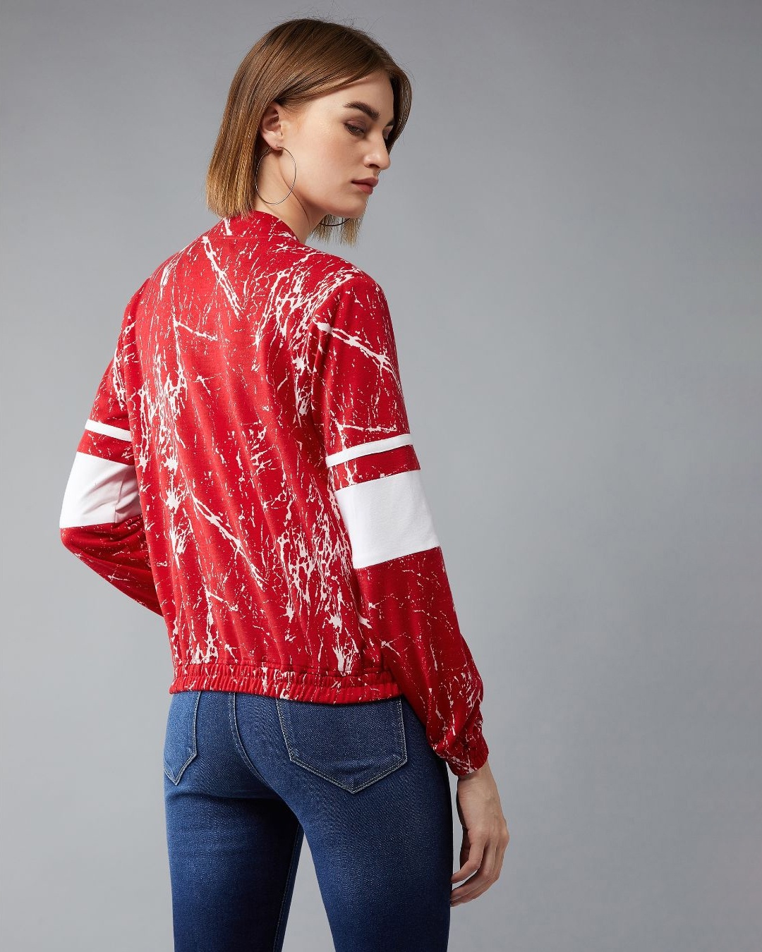 Buy DOLCE CRUDO Just Hold On Spill Jacket for Women Red Online at Bewakoof