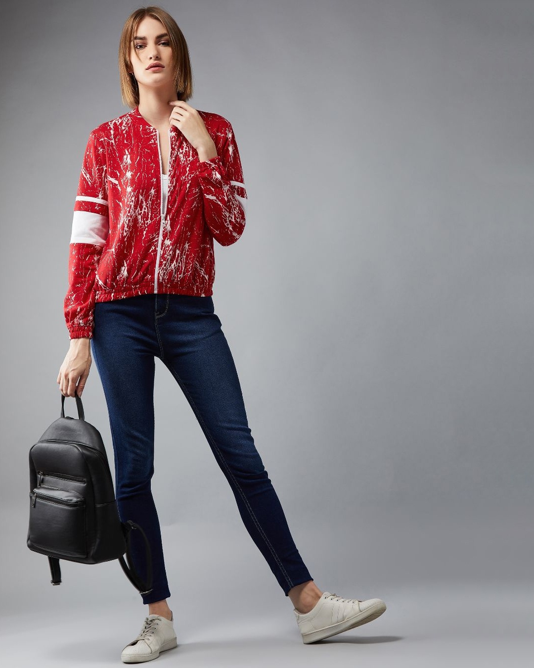 Buy DOLCE CRUDO Just Hold On Spill Jacket for Women Red Online at Bewakoof