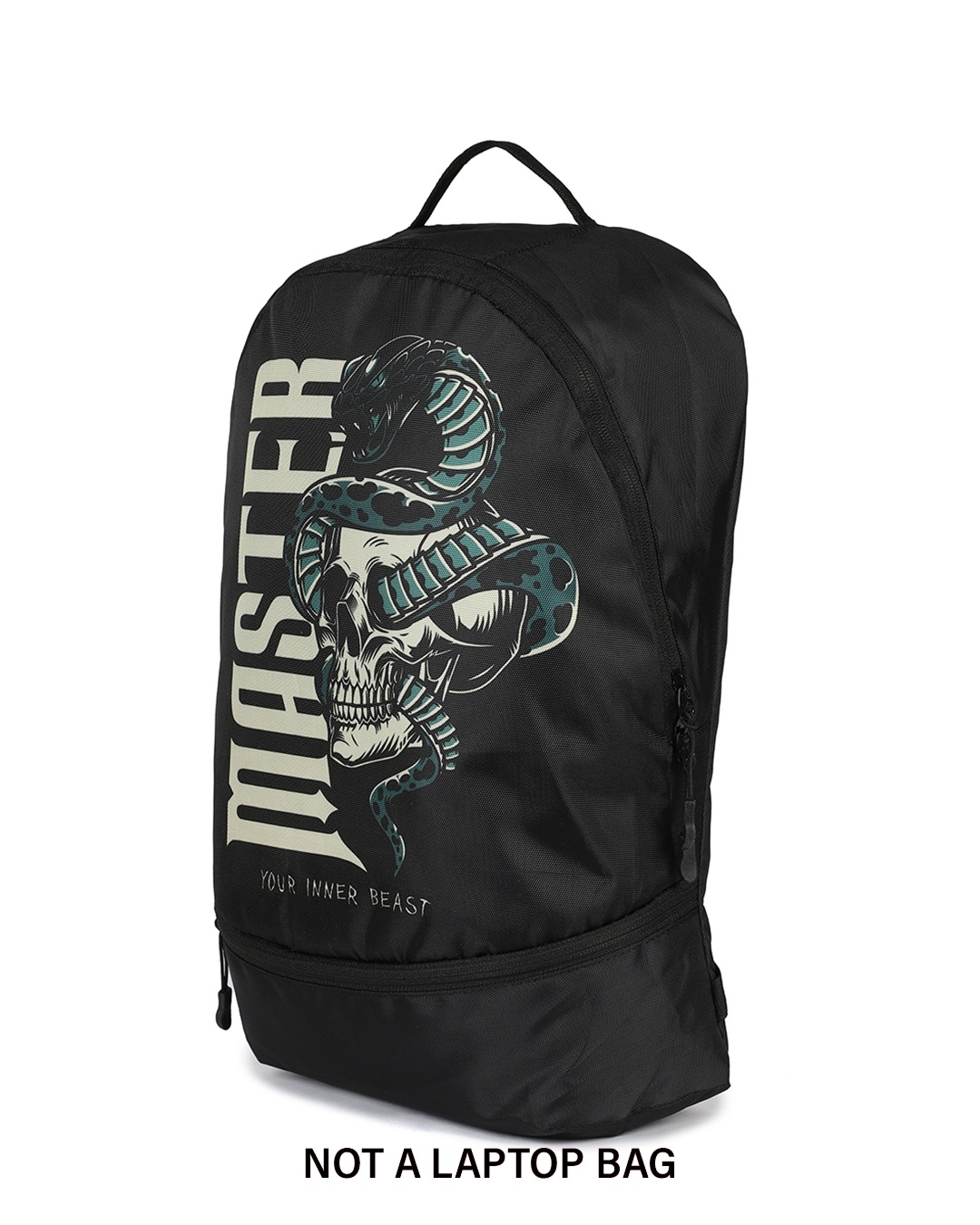 Buy Unisex Black Inner Beast Small Backpack Online in India at Bewakoof