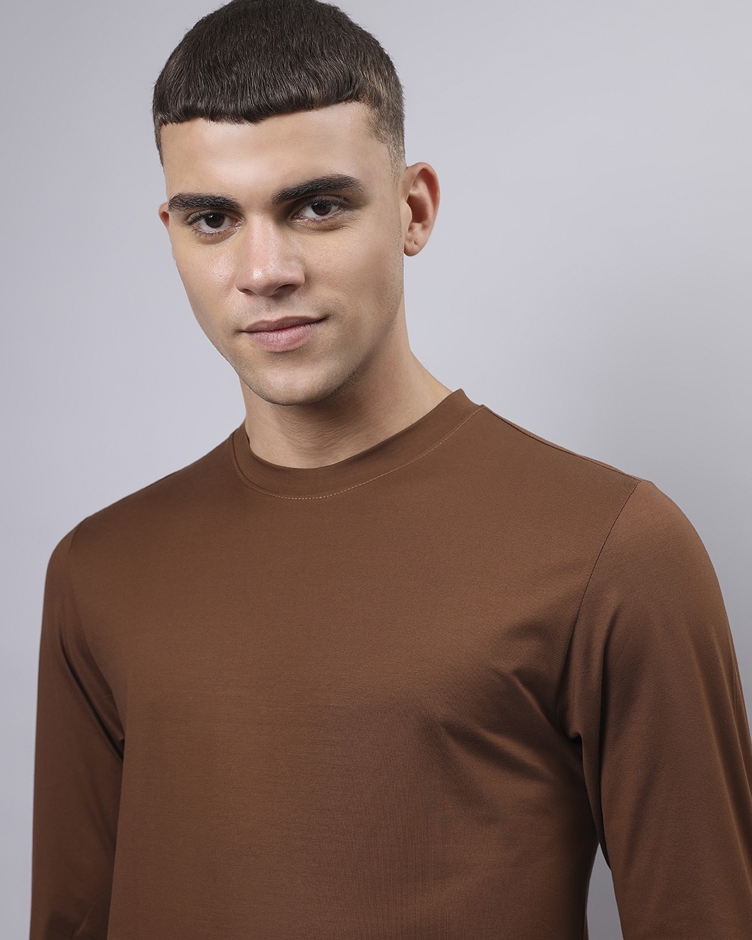 Buy Men's Brown T-shirt Online at Bewakoof