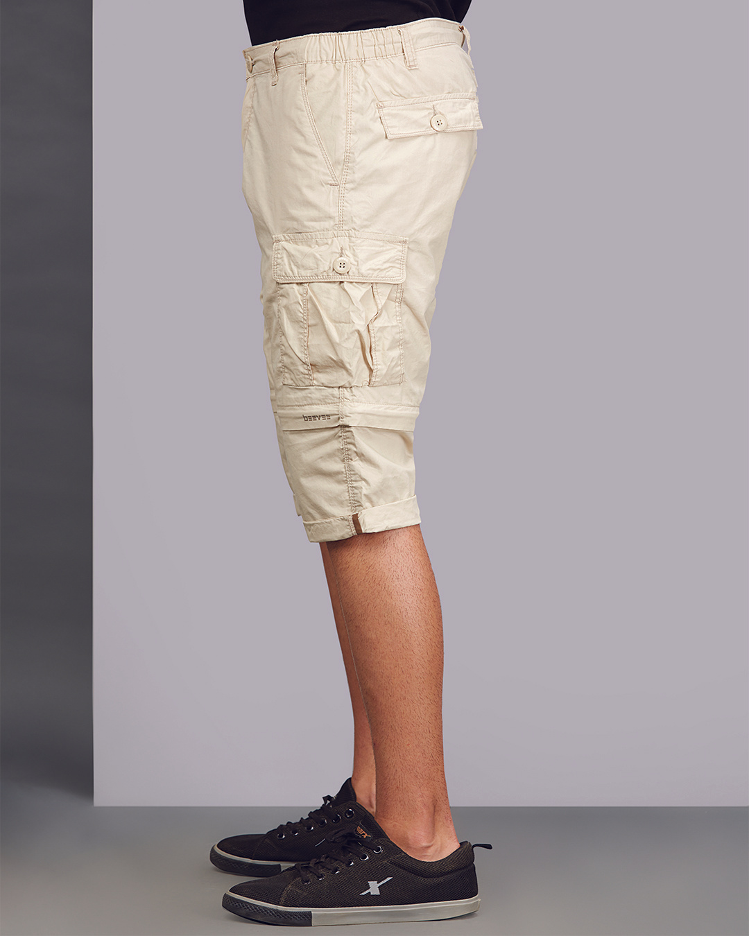Buy Men's Beige Cargo Shorts Online at Bewakoof