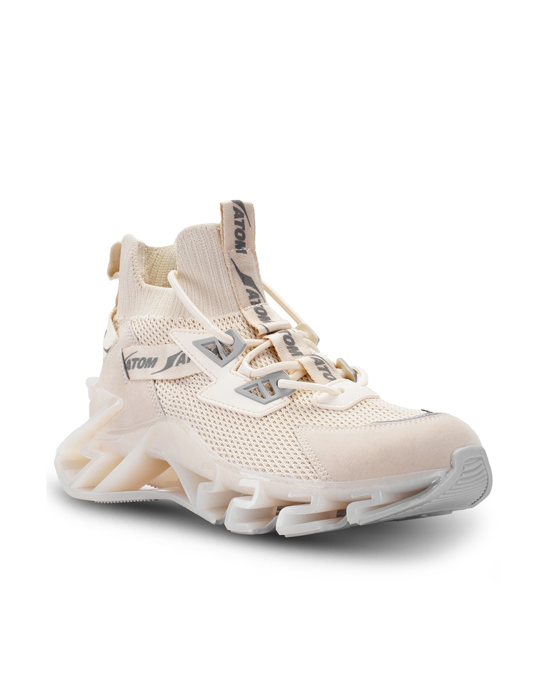 Buy Men's Beige Spring Edge Alpha 2 High-Top Sneakers Online in India ...