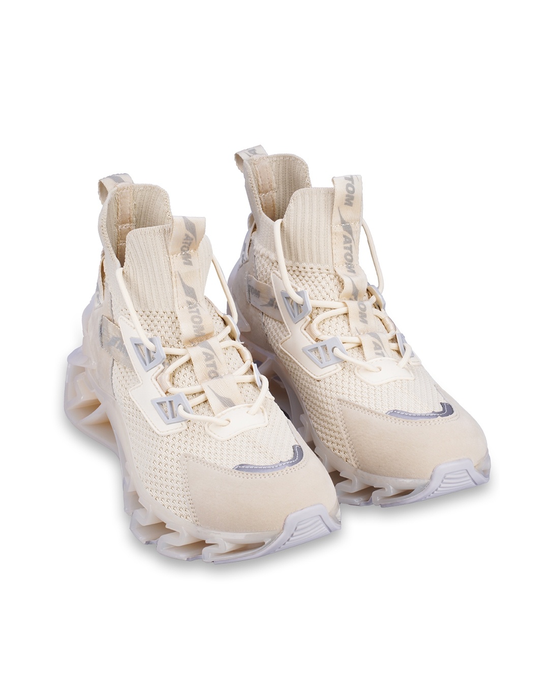 Buy Men's Beige Spring Edge Alpha 2 High-Top Sneakers Online in India ...