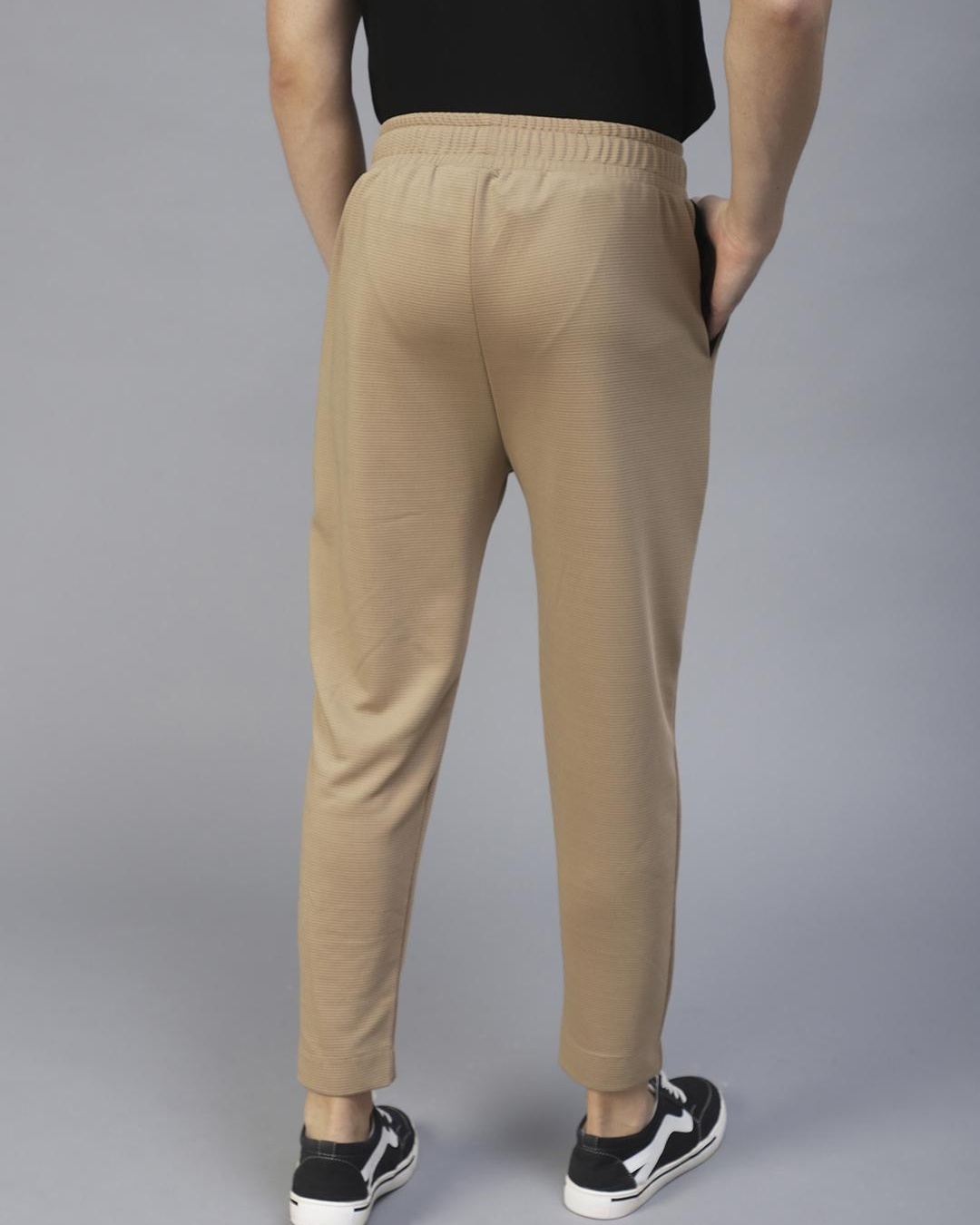 Buy Men's Beige Track Pants Online at Bewakoof