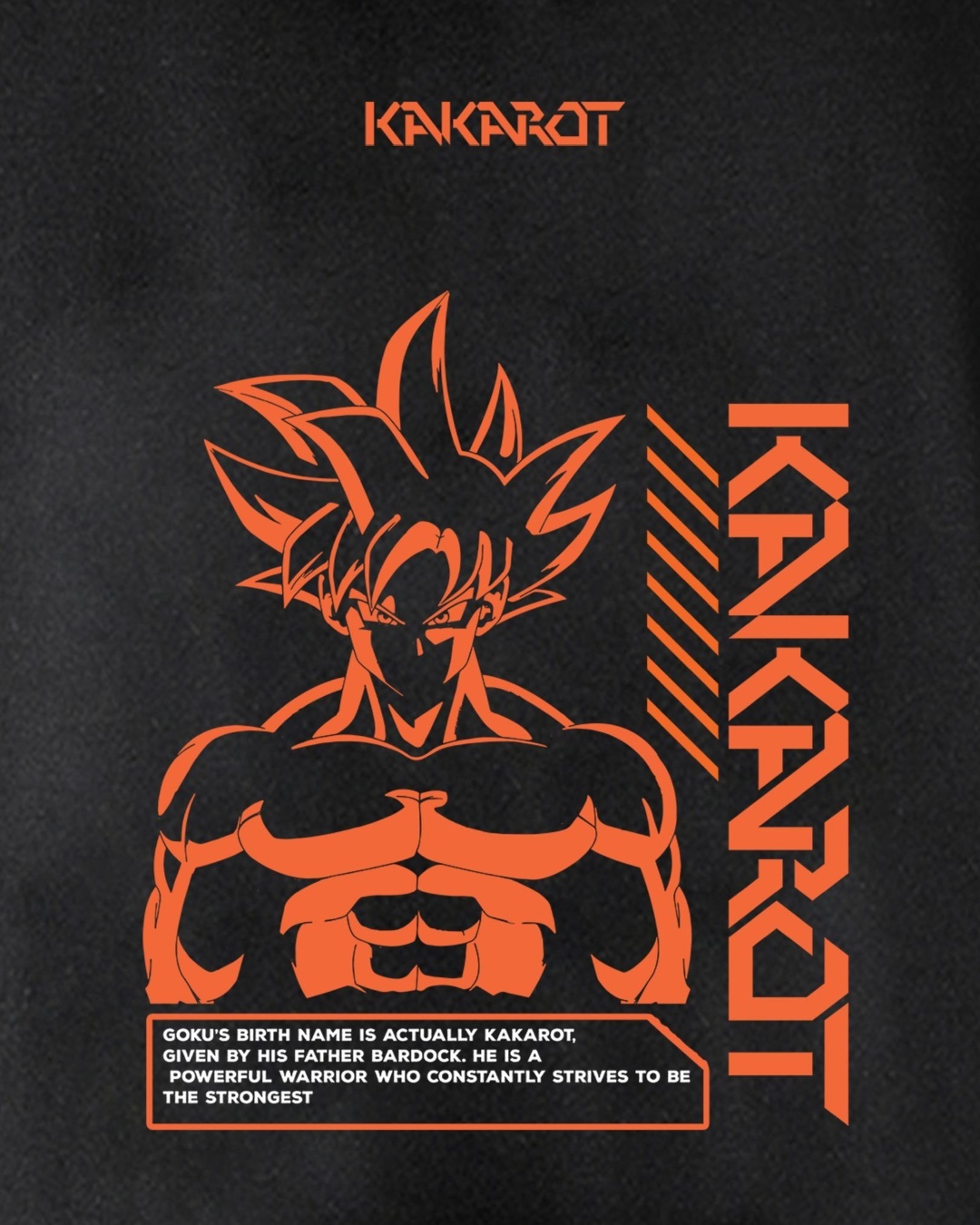 Buy Men's Black Anime Kakarot Graphic Printed Hoodie for Men Black ...