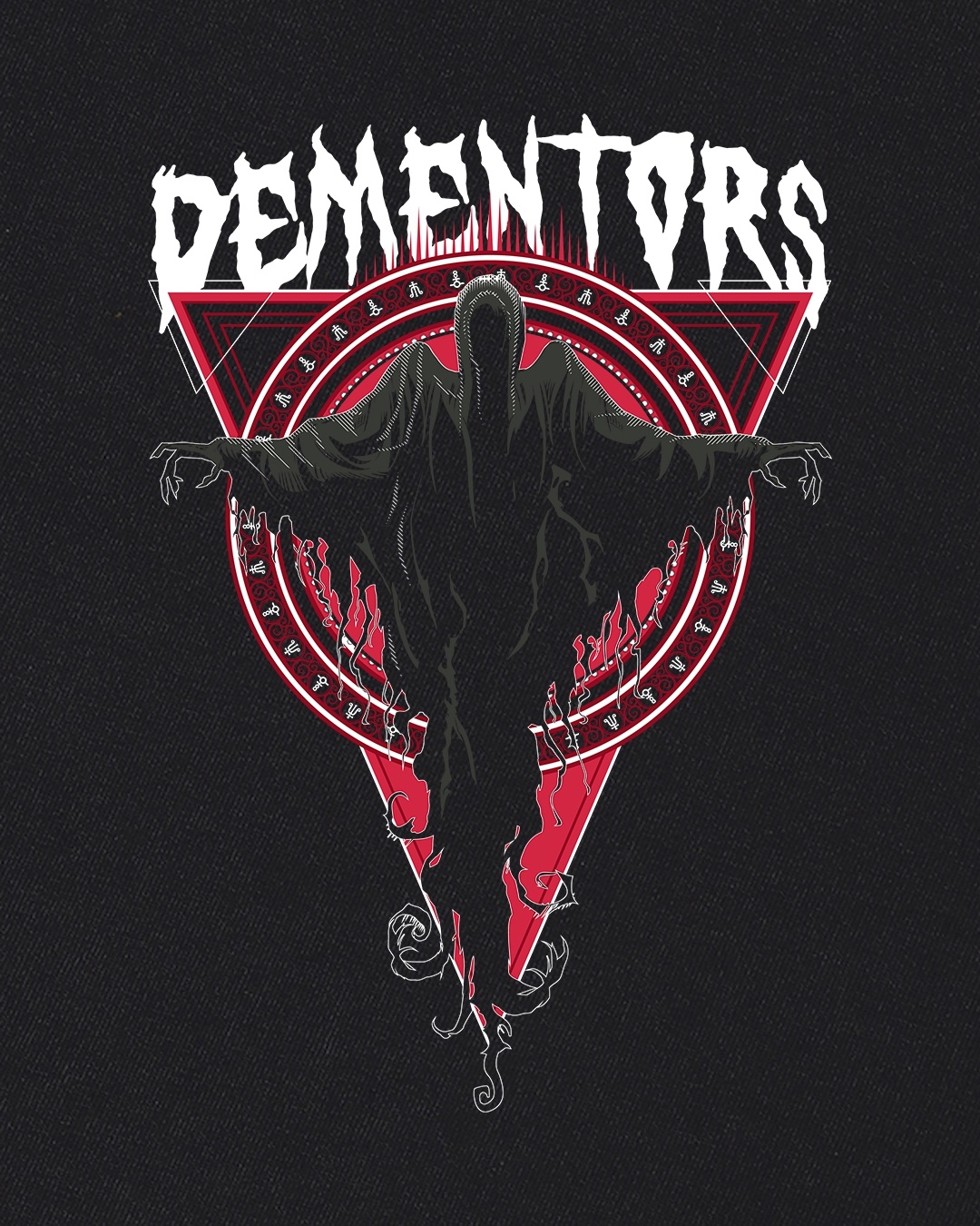 Buy Men's Black Dementors Graphic Printed Oversized T-shirt Online at ...
