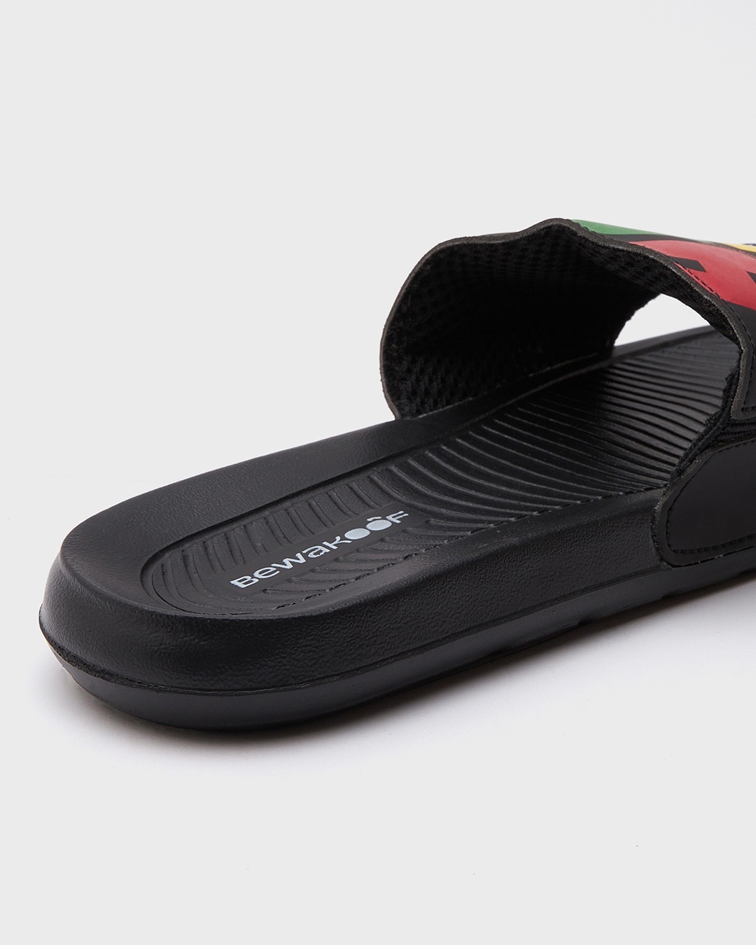 Buy Men's Black Hype Comfysole Sliders Online in India at Bewakoof