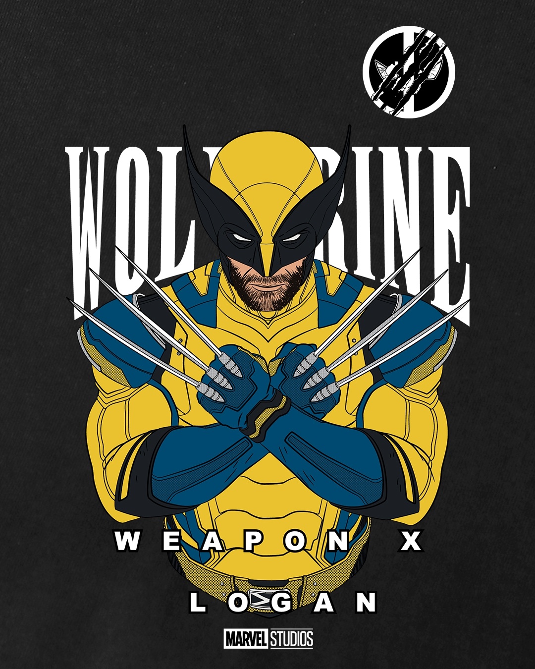 Buy Men's Black Logan Graphic Printed Oversized T-shirt Online at Bewakoof