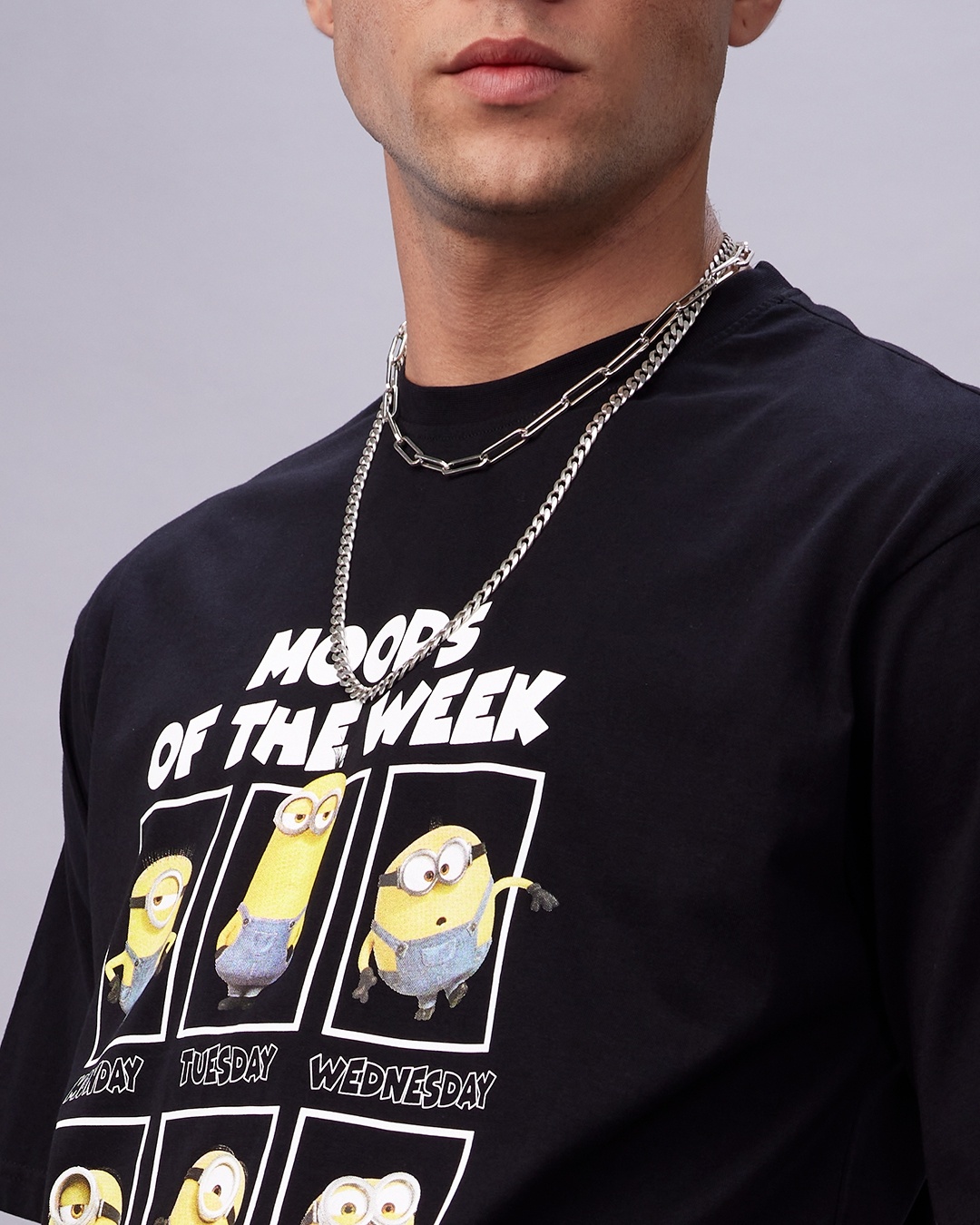 Buy Men's Black Minion Moods Graphic Printed Oversized T-shirt Online ... Buy Men's Black Minion Moods Graphic Printed Oversized T-shirt Online ...