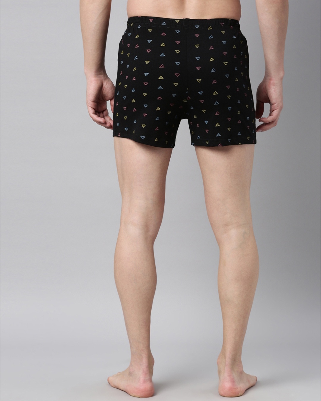 Buy Men's Black Printed Pure Cotton Boxer Online in India at Bewakoof