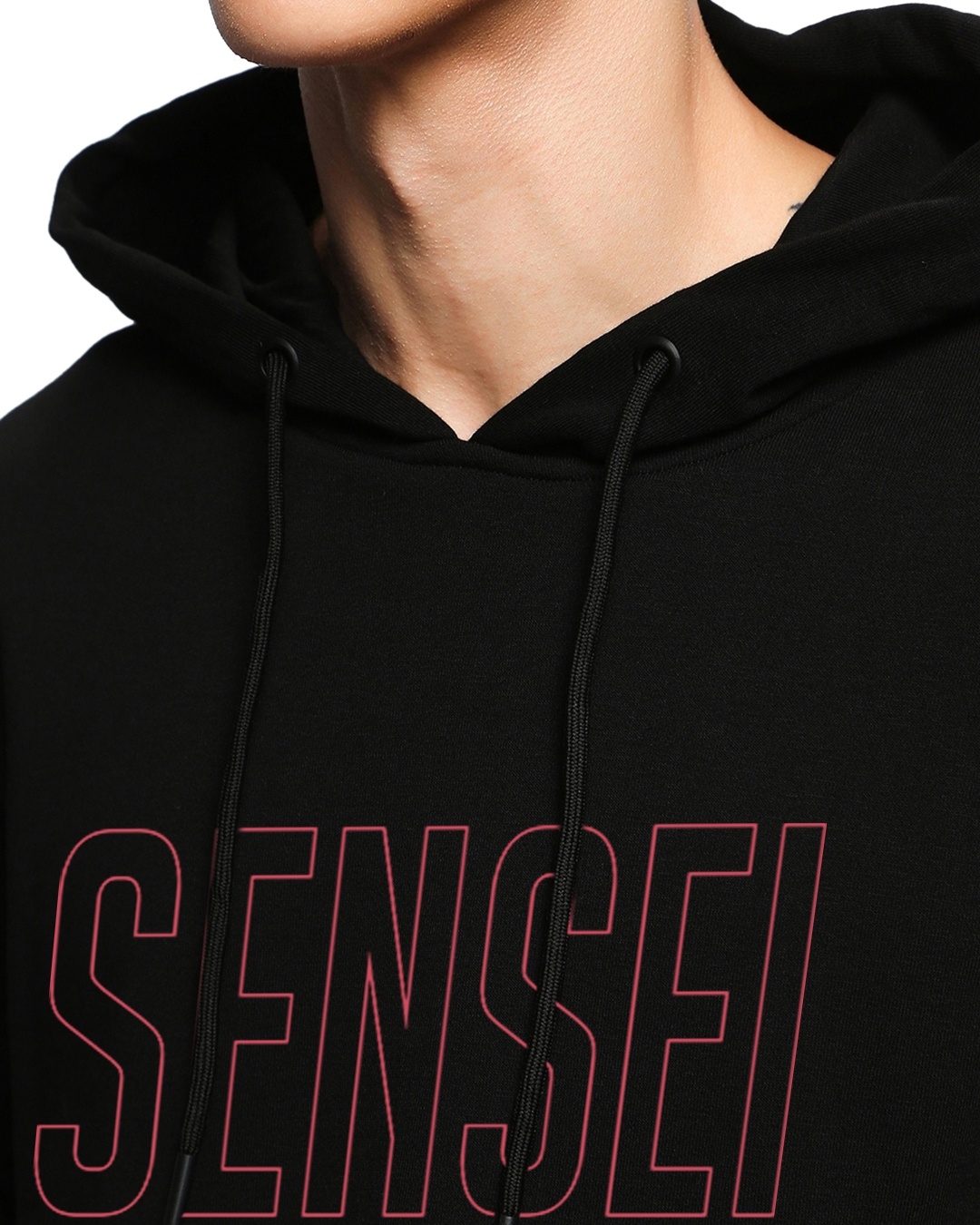 Buy Men's Black Sensei Graphic Printed Hoodies Online at Bewakoof