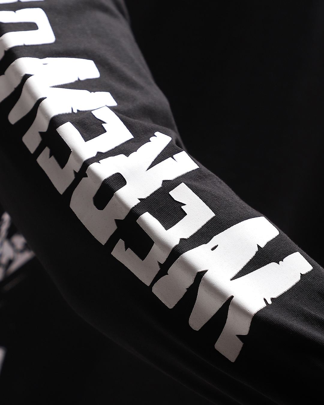 Buy Men's Black Shape Shifter Typography Oversized T-shirt for Men ...