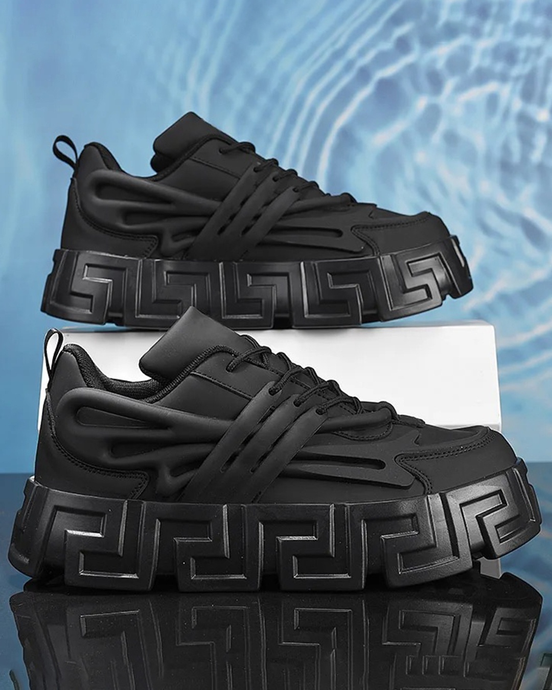 Buy Men's Black Sneakers Online in India at Bewakoof