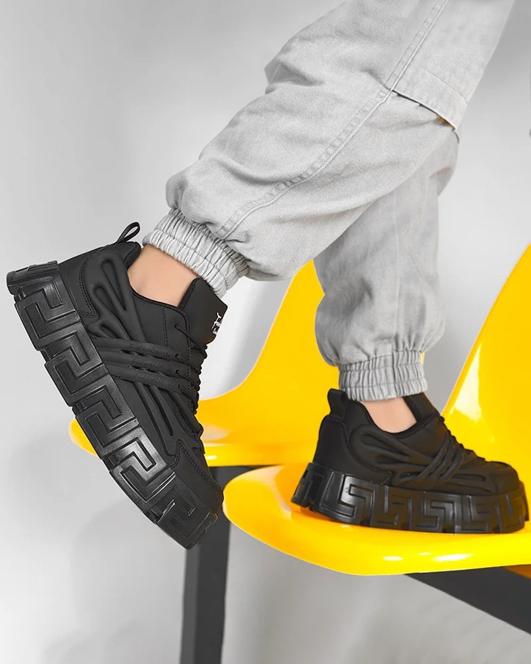 Buy Men's Black Sneakers Online in India at Bewakoof