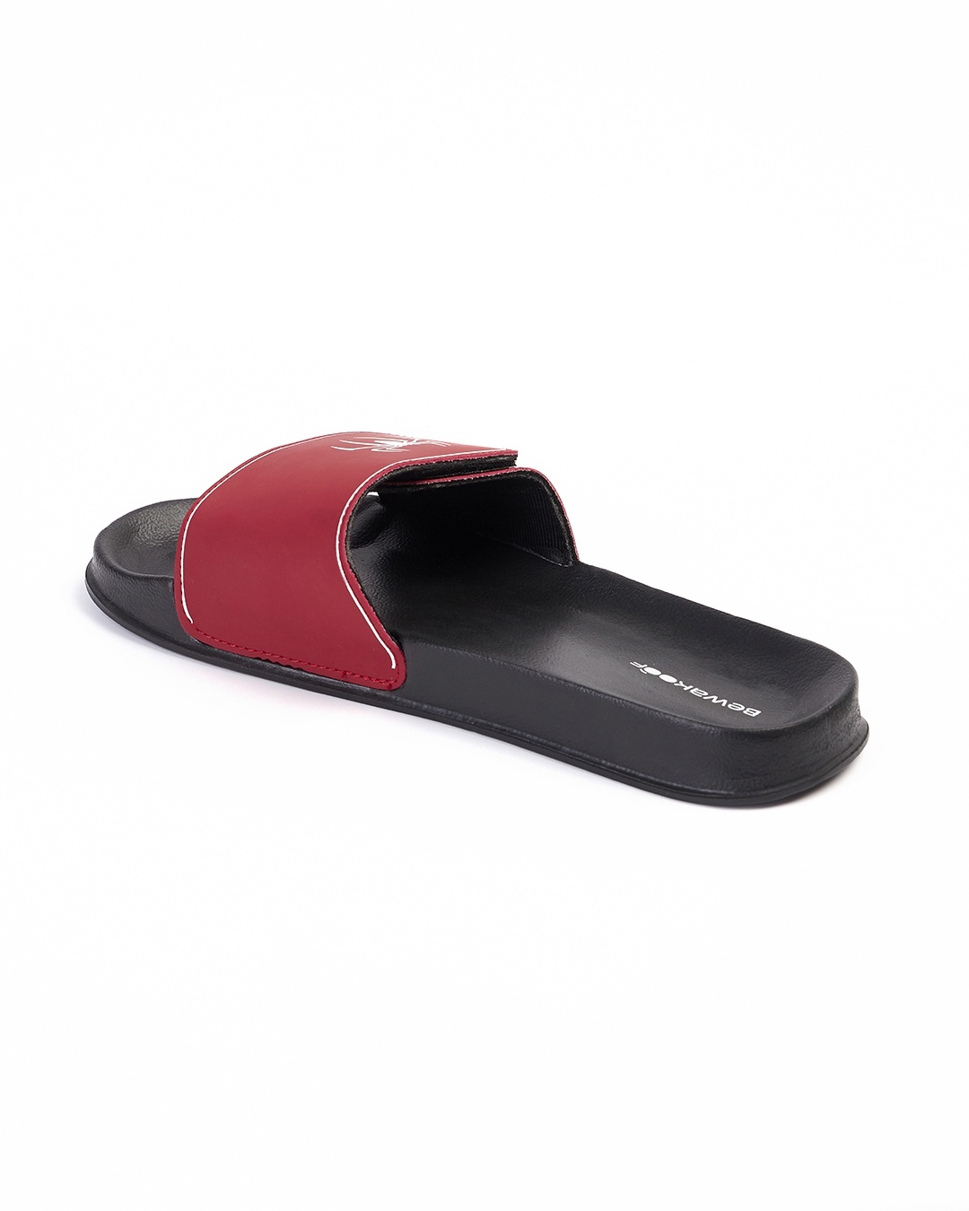 Buy Men's Black Spidey Printed Velcro Sliders Online in India at Bewakoof
