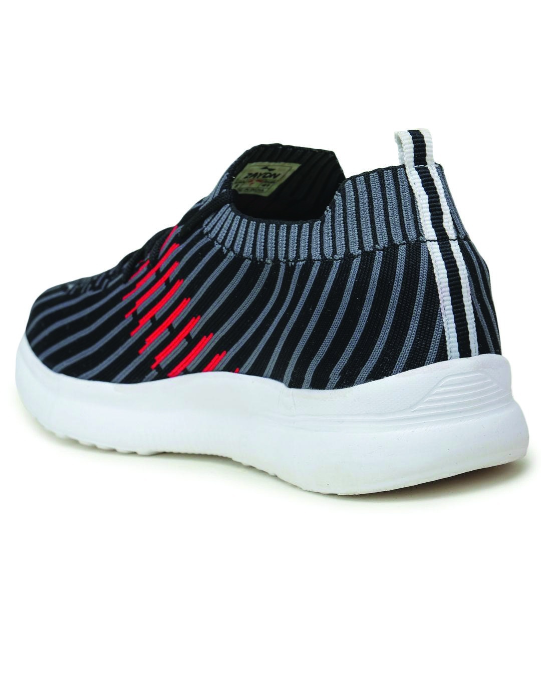 Buy Men's Black Striped Sports Shoes Online in India at Bewakoof
