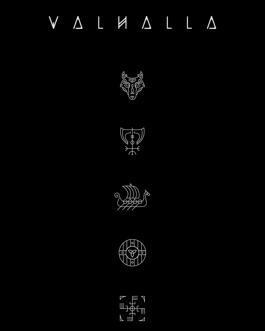 Buy Men's Black Valhalla Graphic Printed Oversized T-shirt for Men ...