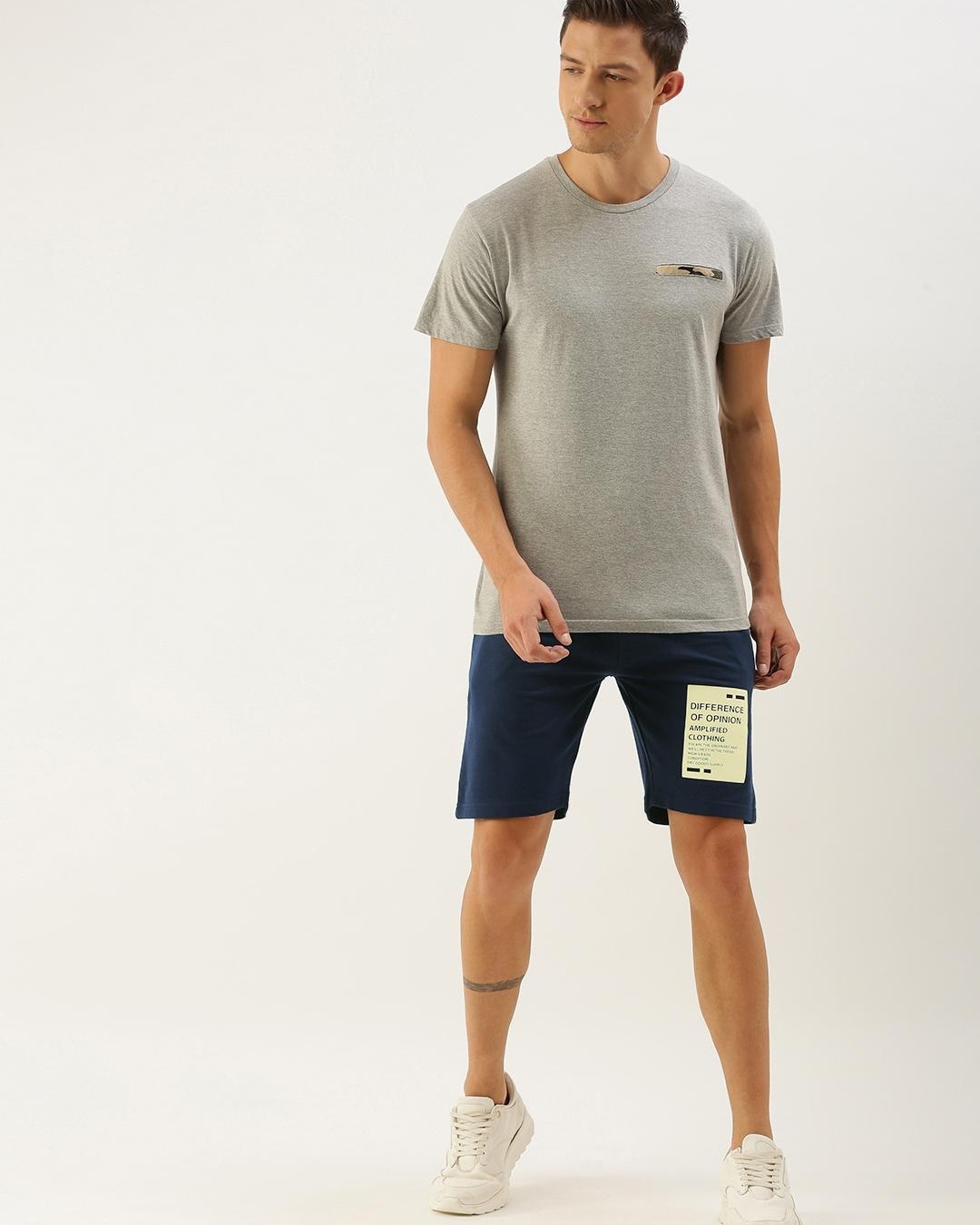 Buy Men's Blue Color Block Shorts for Men Blue Online at Bewakoof