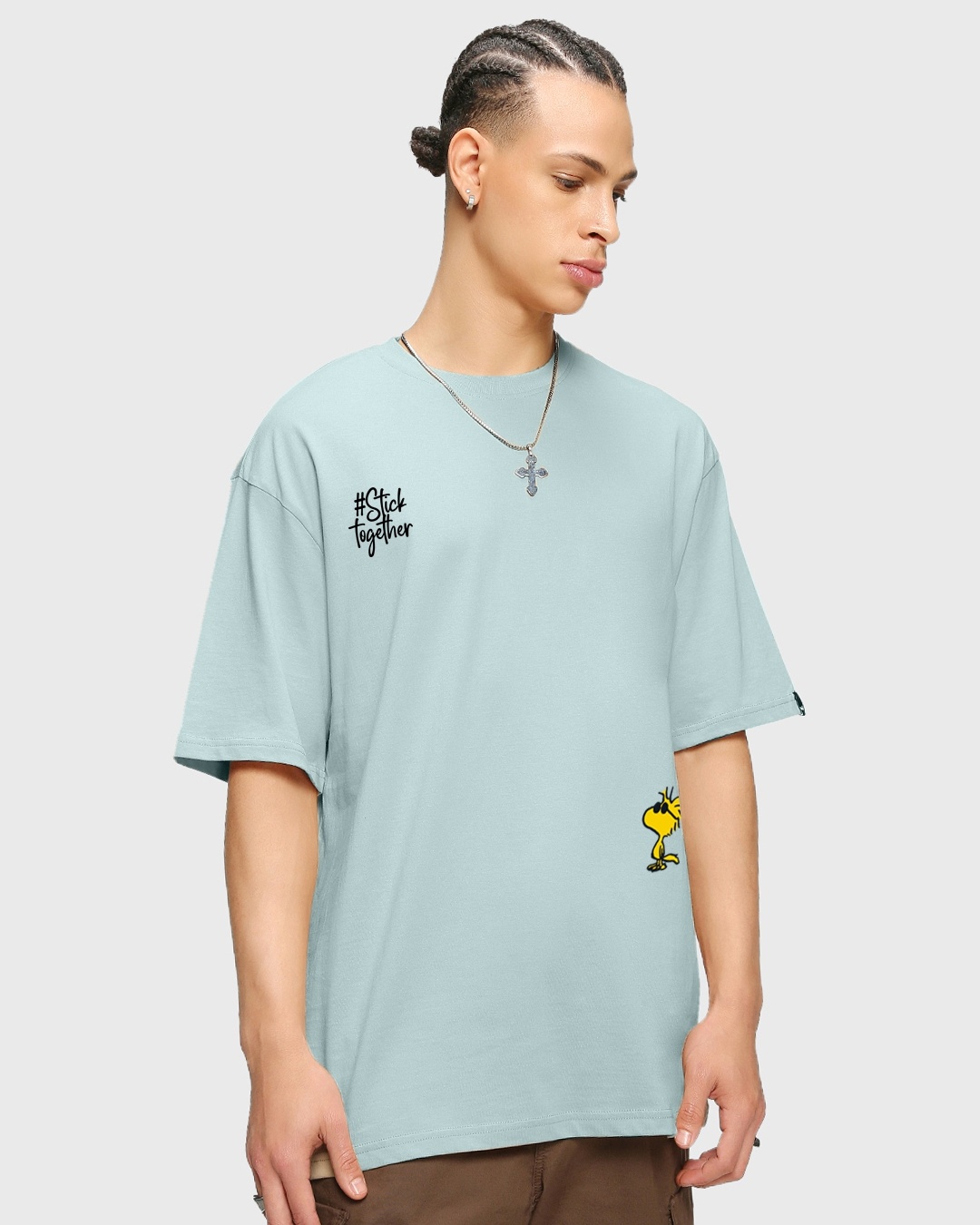 Buy Men's Blue Cool Pals Graphic Printed Oversized T-shirt Online at ...