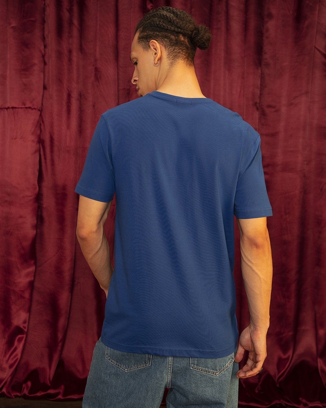 Buy Men's Blue Deathly Hallows Graphic Printed T-shirt Online at Bewakoof