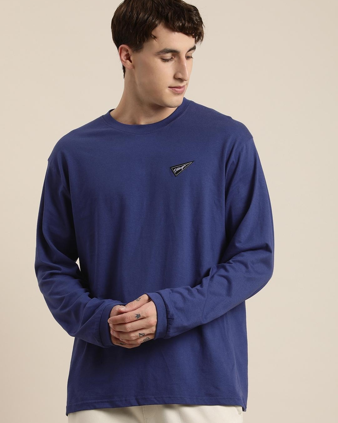 Buy Men's Blue Graphic Printed Oversized T-shirt for Men Blue Online at ...