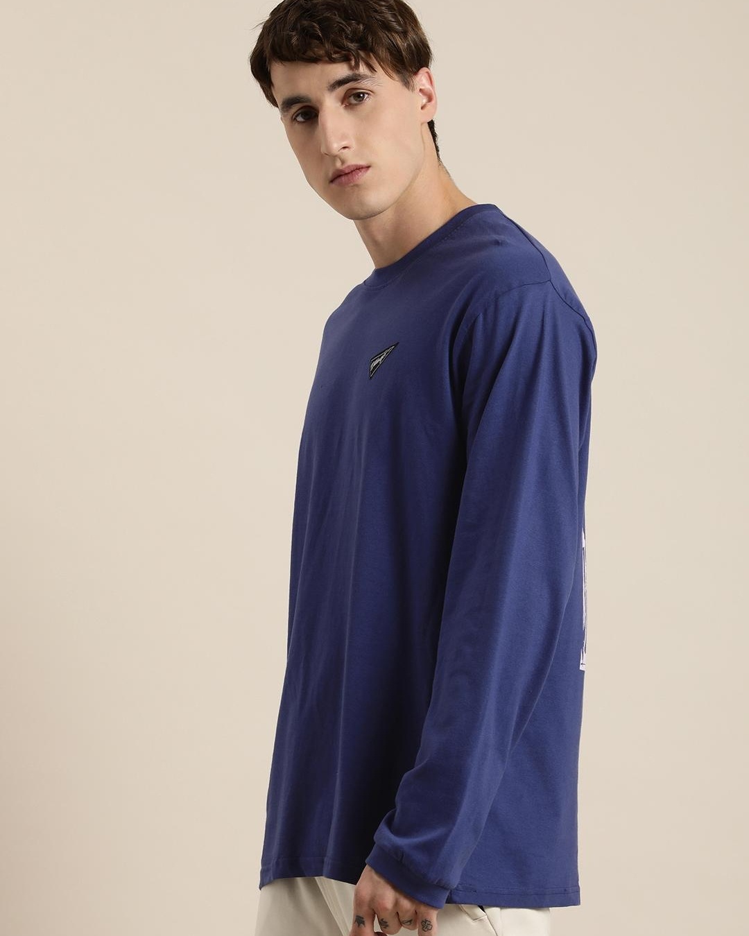 Buy Men's Blue Graphic Printed Oversized T-shirt for Men Blue Online at ...