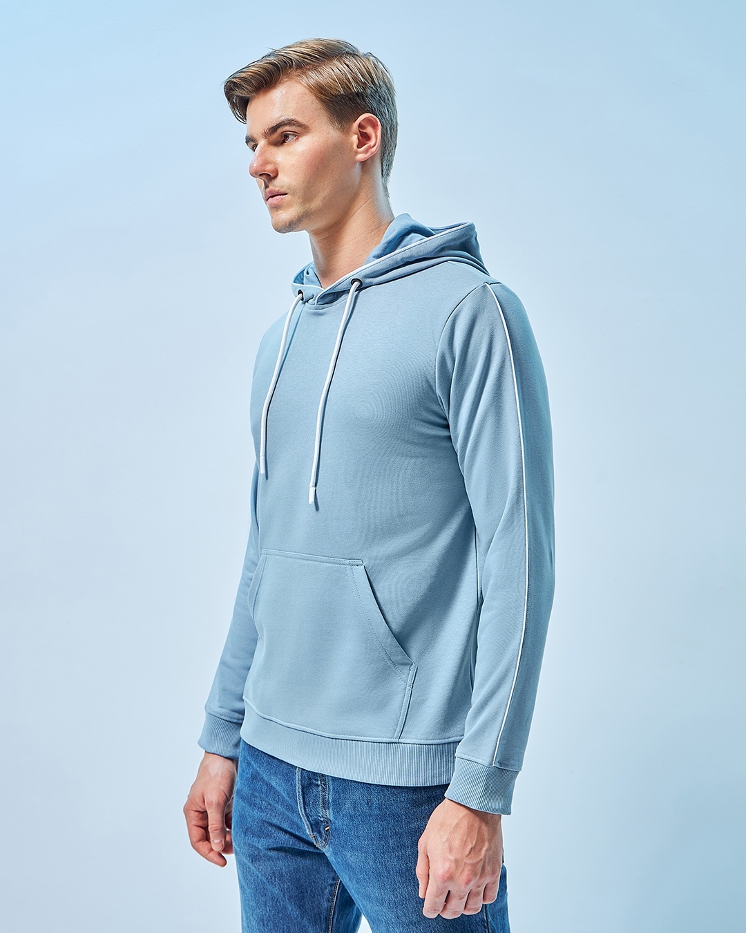 Buy Men's Blue Hoodies Online at Bewakoof