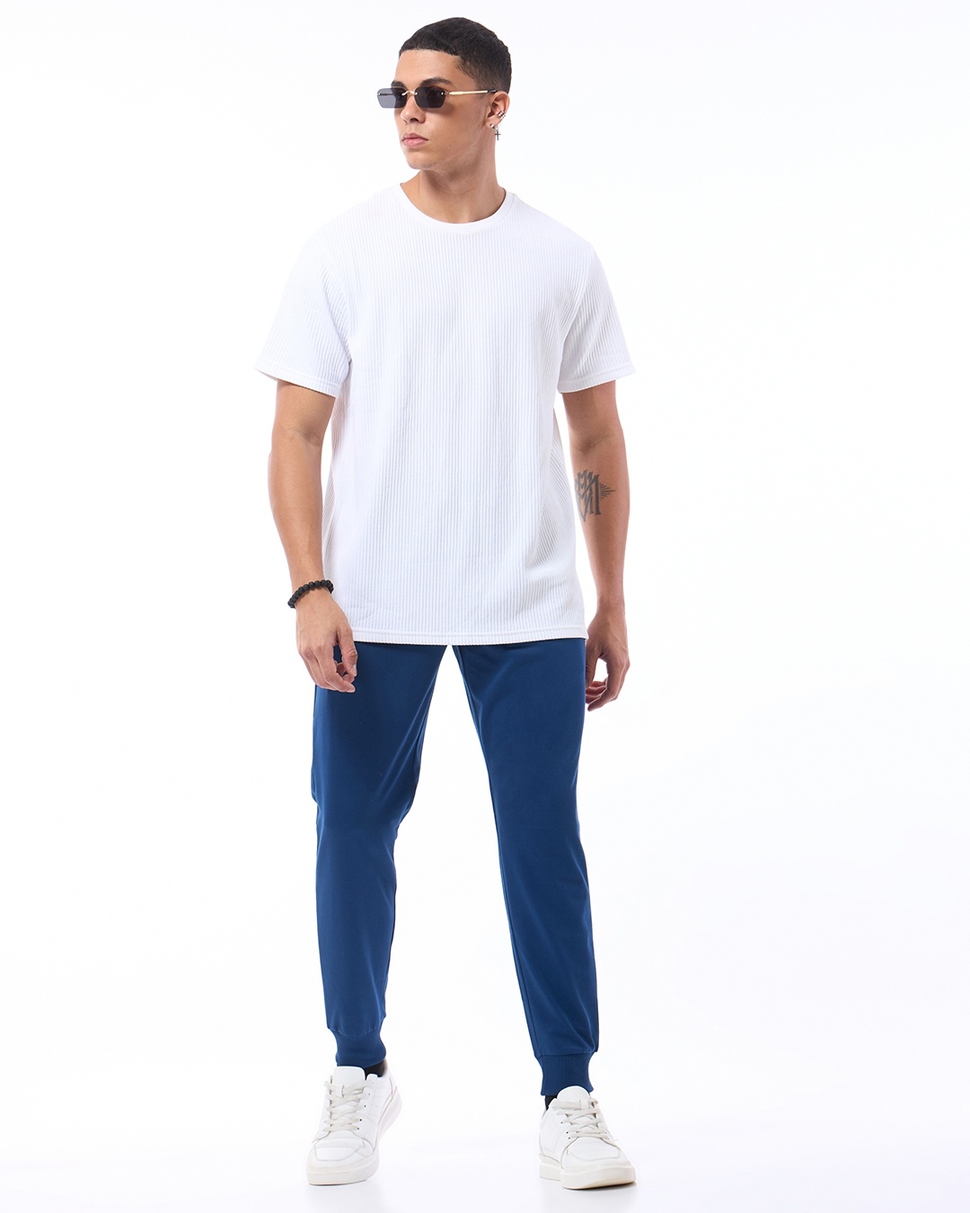 Buy Men's Blue Joggers Online at Bewakoof