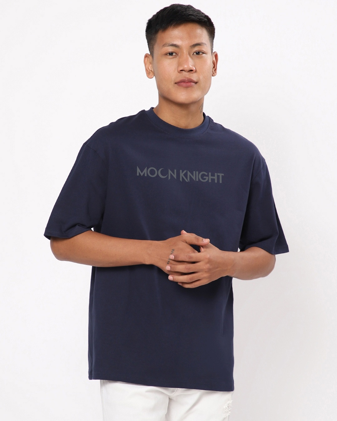 Buy Men's Blue Moon Knight Graphic Printed Oversized T-shirt Online at ...