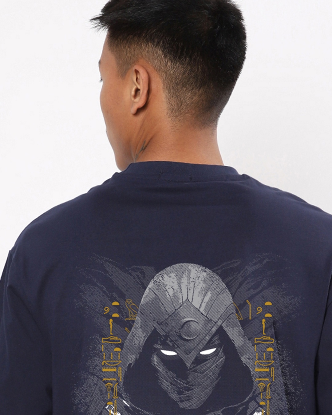 Buy Men's Blue Moon Knight Graphic Printed Oversized T-shirt Online at ...