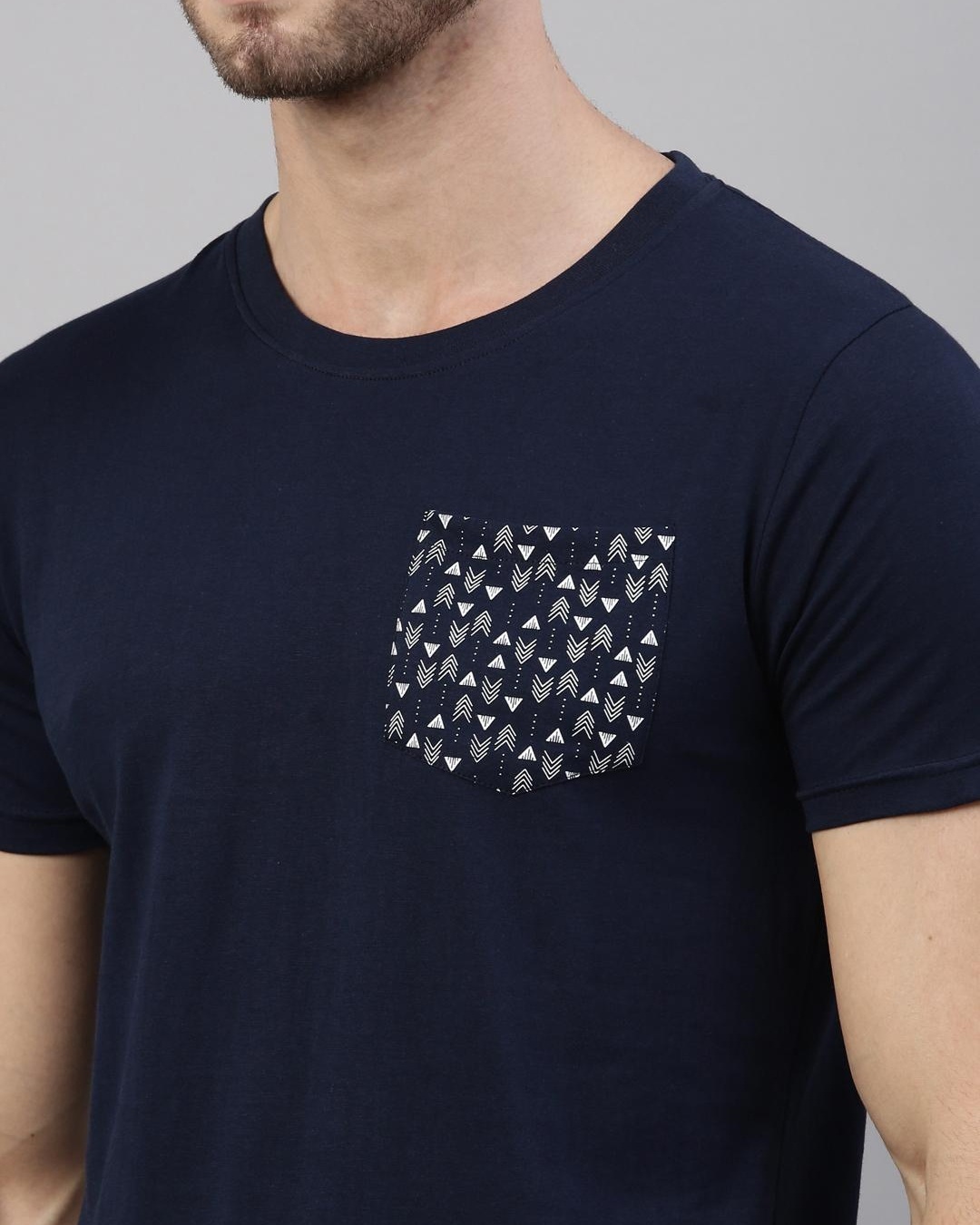 Buy Men's Blue Printed T-shirt for Men Blue Online at Bewakoof