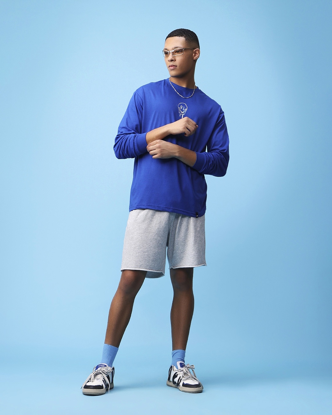 Buy Men's Blue Rave Generation Graphic Printed Oversized T-shirt Online ...