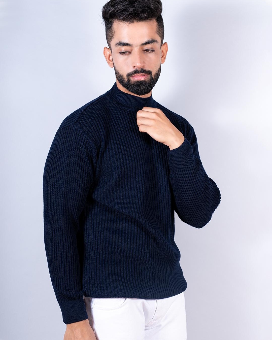 Buy Men's Blue Relaxed Fit Turtle Neck Sweater for Men Blue Online at ... Buy Men's Blue Relaxed Fit Turtle Neck Sweater for Men Blue Online at ...