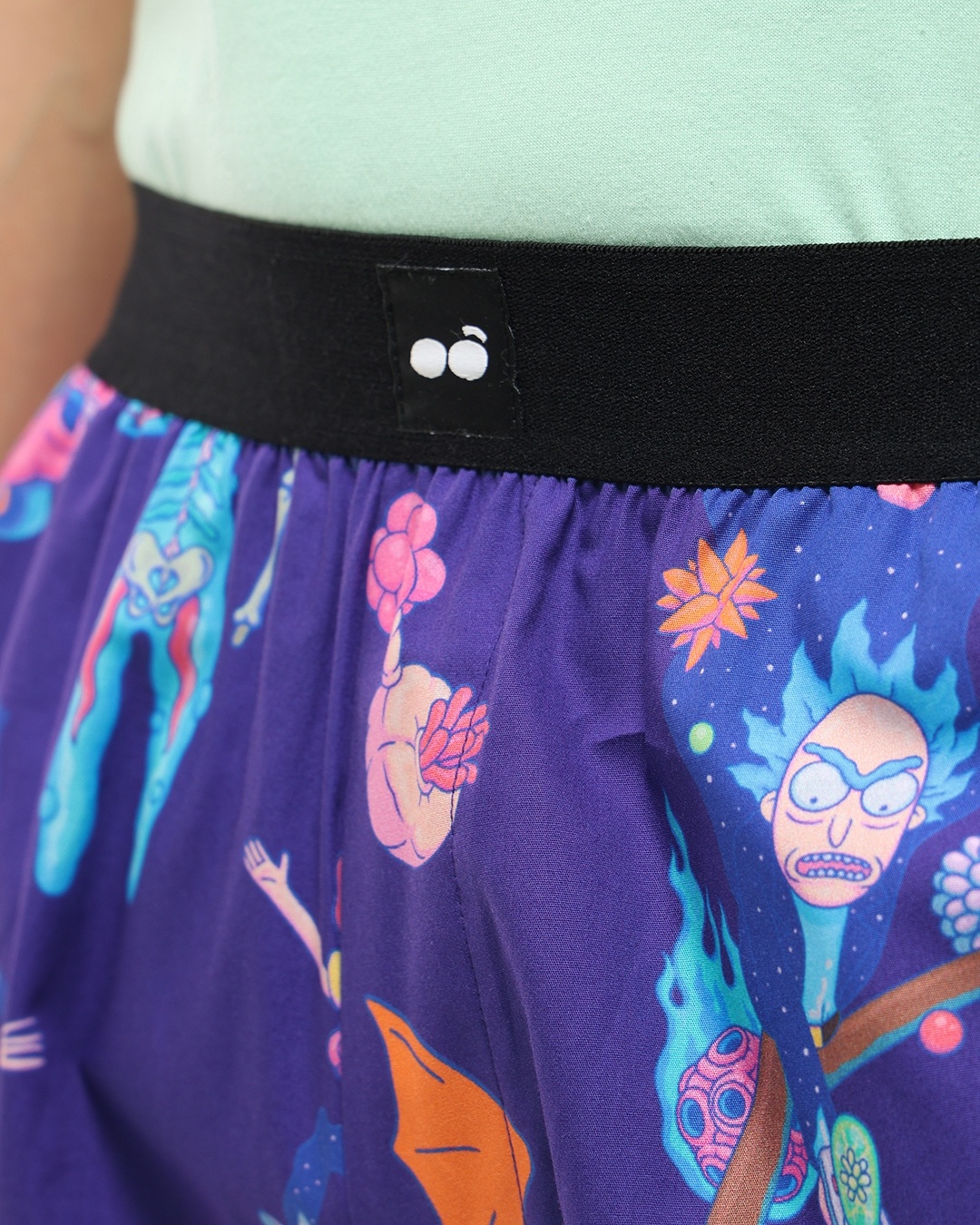 Buy Men's Blue Rick & Morty All Over Printed Boxers Online in India at ...