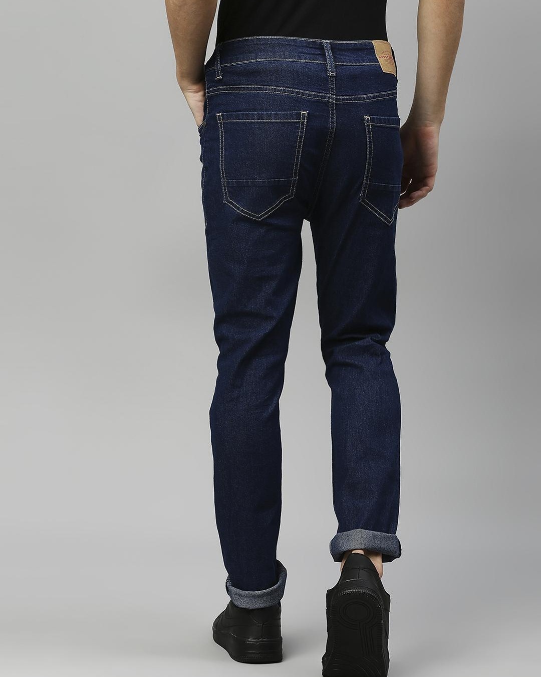 Buy Men's Blue Ripped Slim Fit Jeans for Men Blue Online at Bewakoof