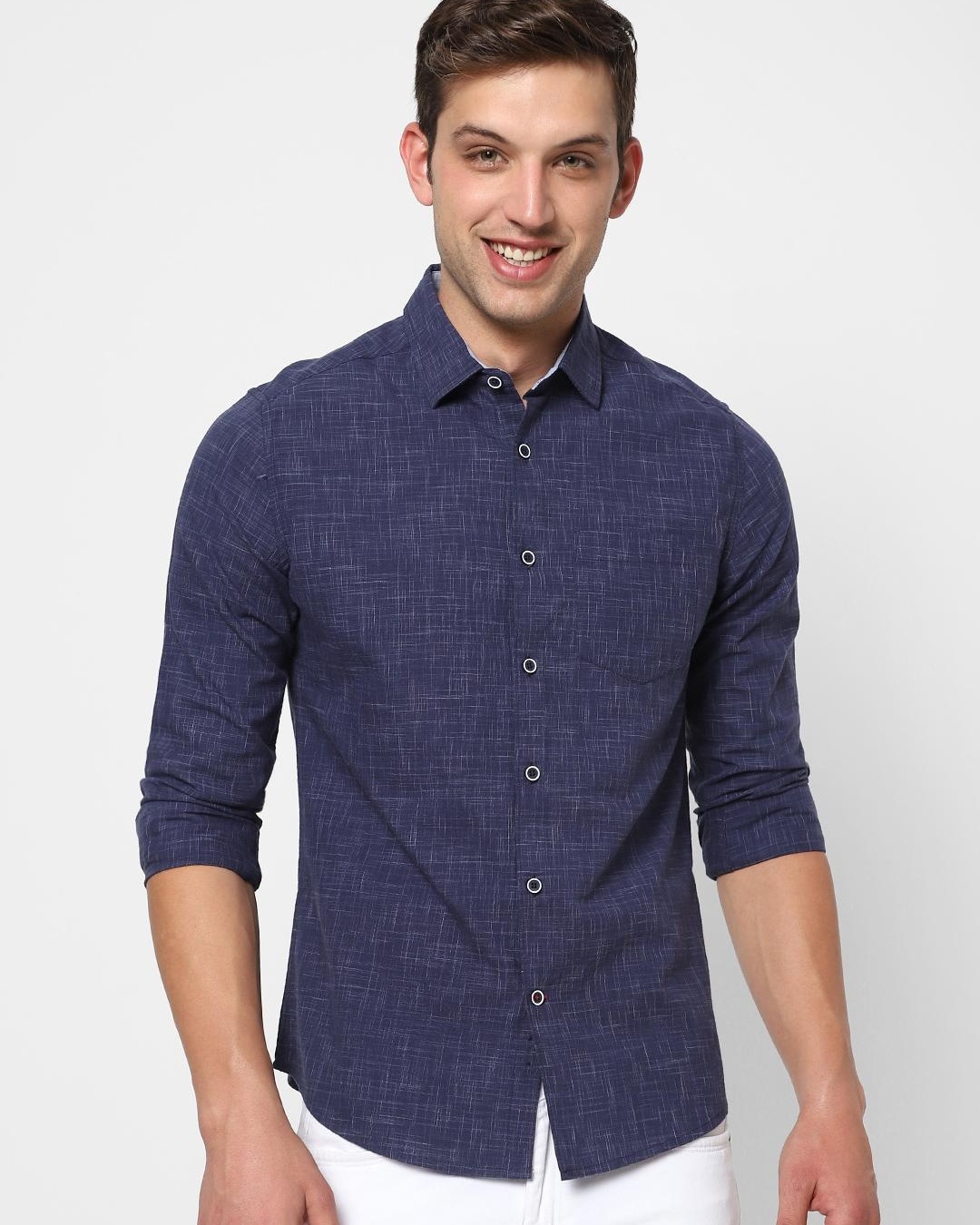 Buy Men's Blue Shirt for Men Blue Online at Bewakoof