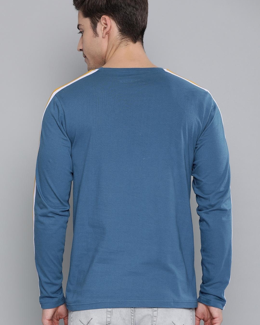 Buy Men's Blue Striped T-shirt for Men Blue Online at Bewakoof